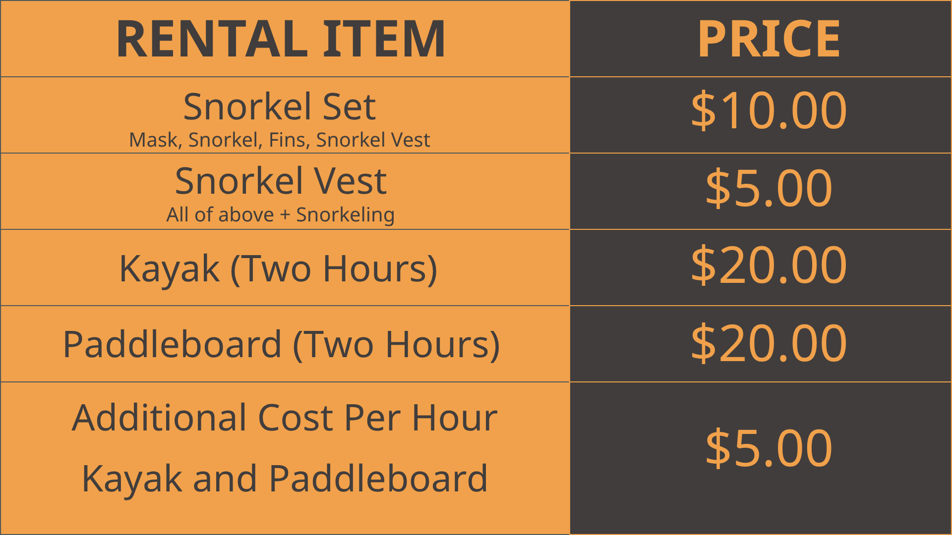 Pricing & Rentals | Gilboa Quarry